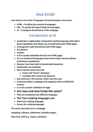 Java Script | PDF