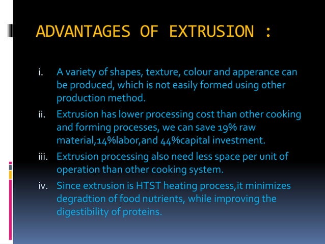 Extrusion process | PPT
