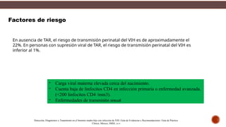 VIH DURANTE EL EMBARAZO en primer nivel de atencion | PPTX