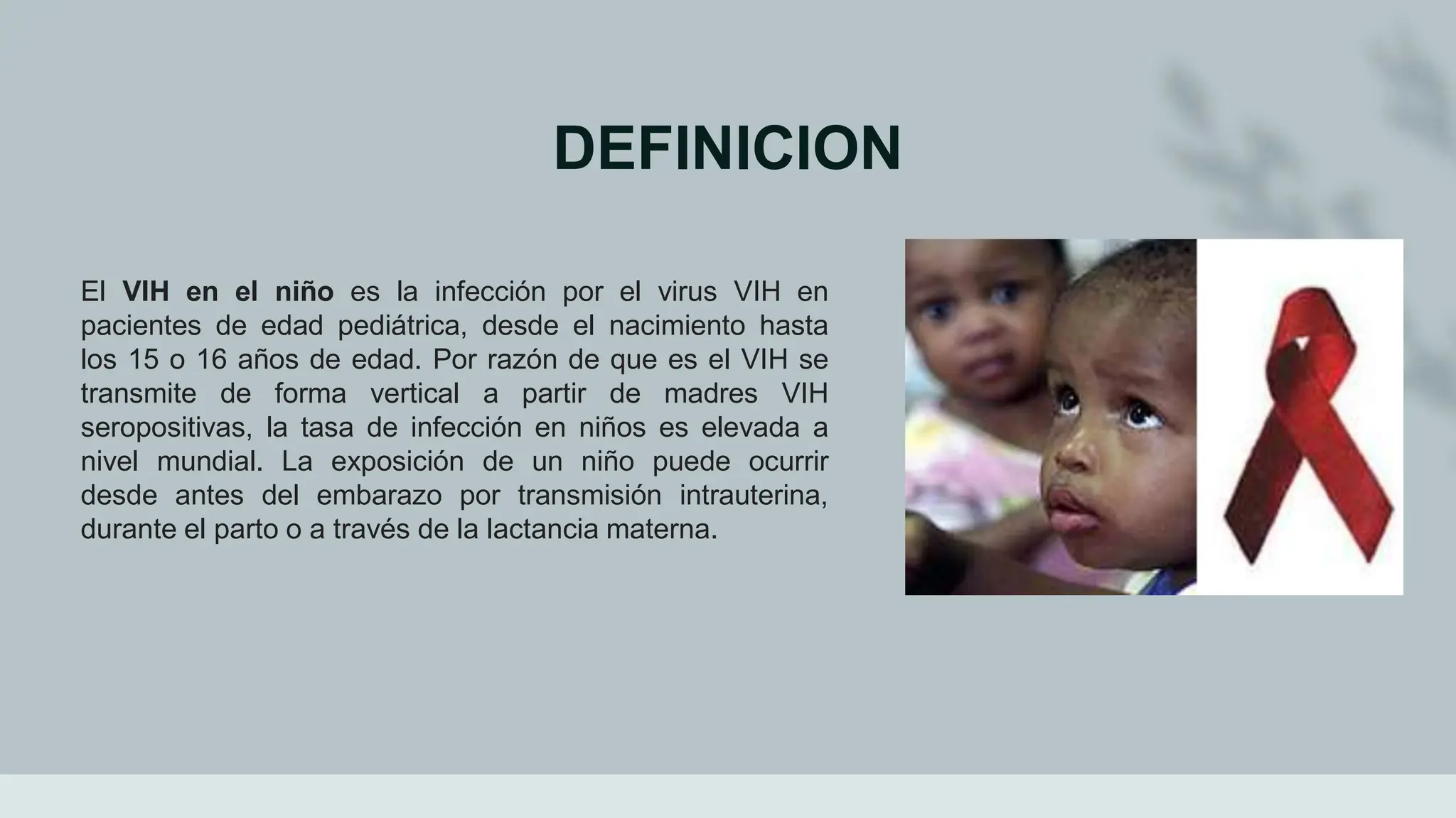 vih sida en niños.pptx | Geography | Science