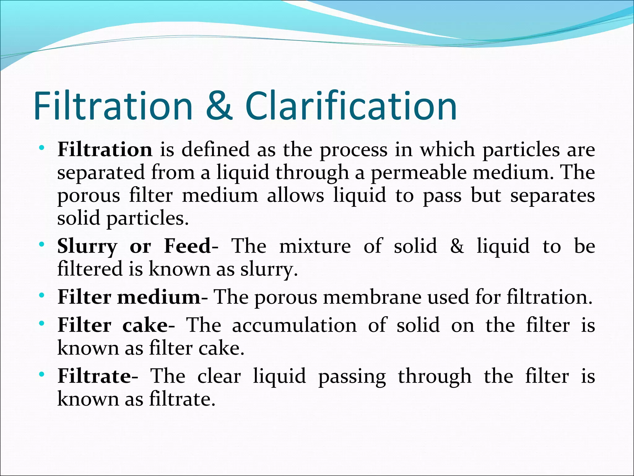 Filtration and clarification | PPT