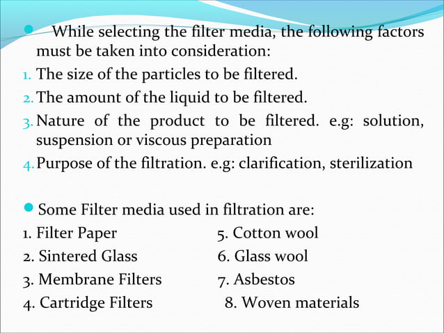 Filtration and clarification | PPT | Chemistry | Science