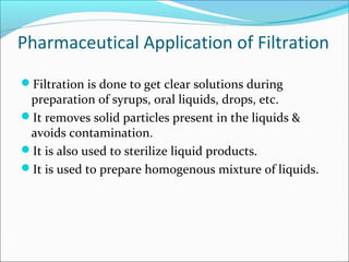 Filtration and clarification | PPT
