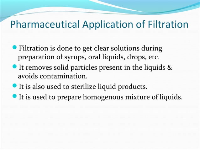 Filtration and clarification | PPT | Chemistry | Science