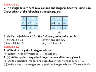 Vii ch 1 integers | PPTX