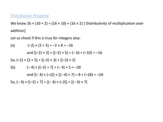 Vii ch 1 integers | PPTX