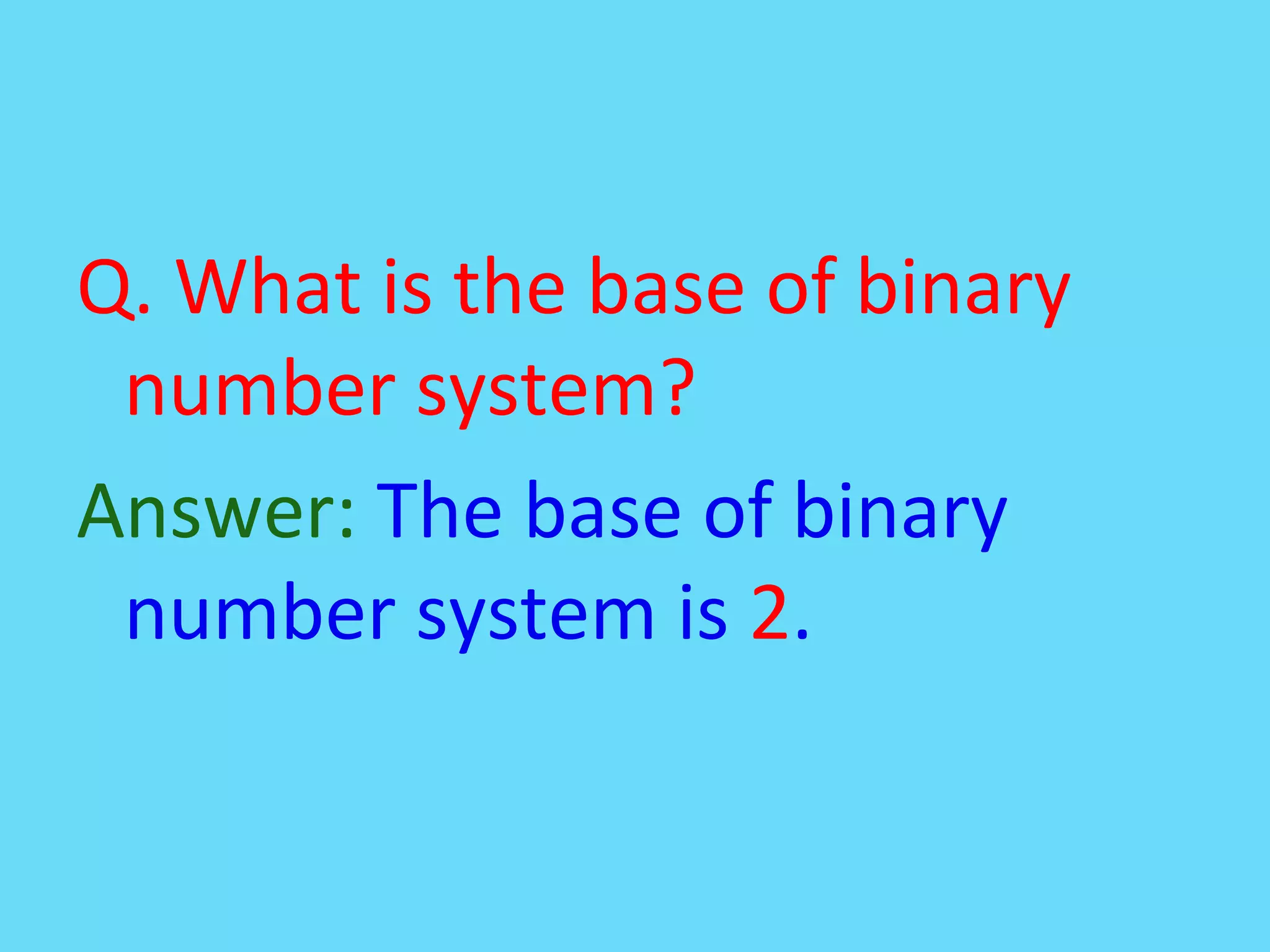 BINARY NUMBER SYSTEM | PPT