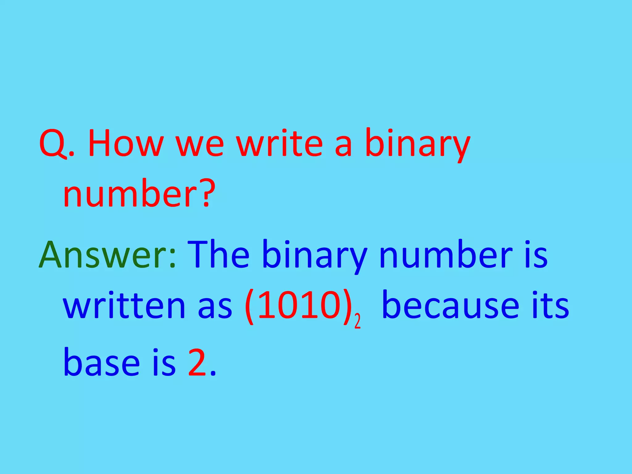 Binary Number System Ppt 