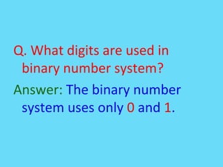 BINARY NUMBER SYSTEM | PPT