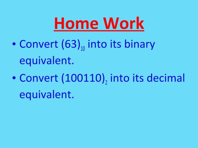 BINARY NUMBER SYSTEM | PPT