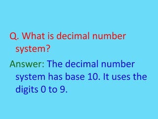 BINARY NUMBER SYSTEM | PPT
