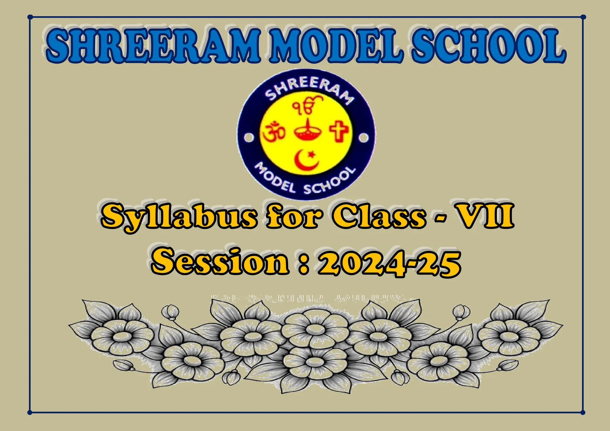 Details of class VII Syllabus for academic 2024-25 | PDF | Books and ...