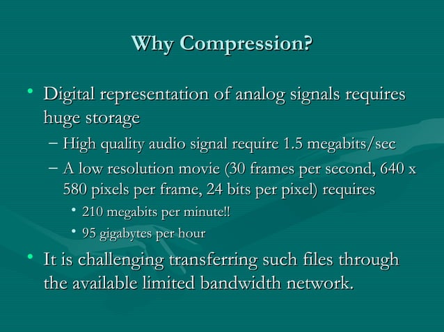 VII Compression Introduction | PPT