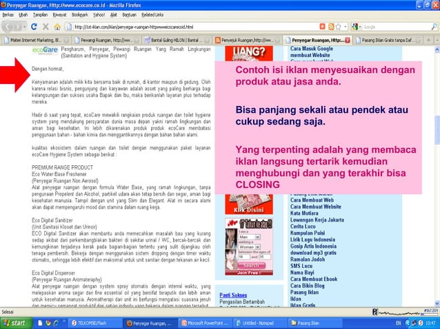 IX. Presentasi Panduan Memasang Iklan Targeted | PPT