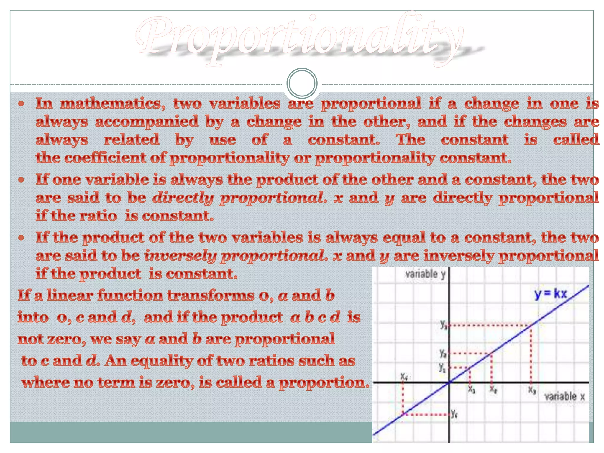 direct and inverse proportion | PPTX