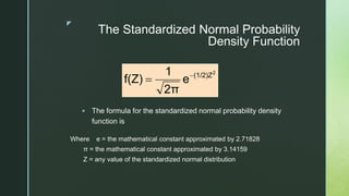biostatistics and research methodology, Normal distribution | PPTX