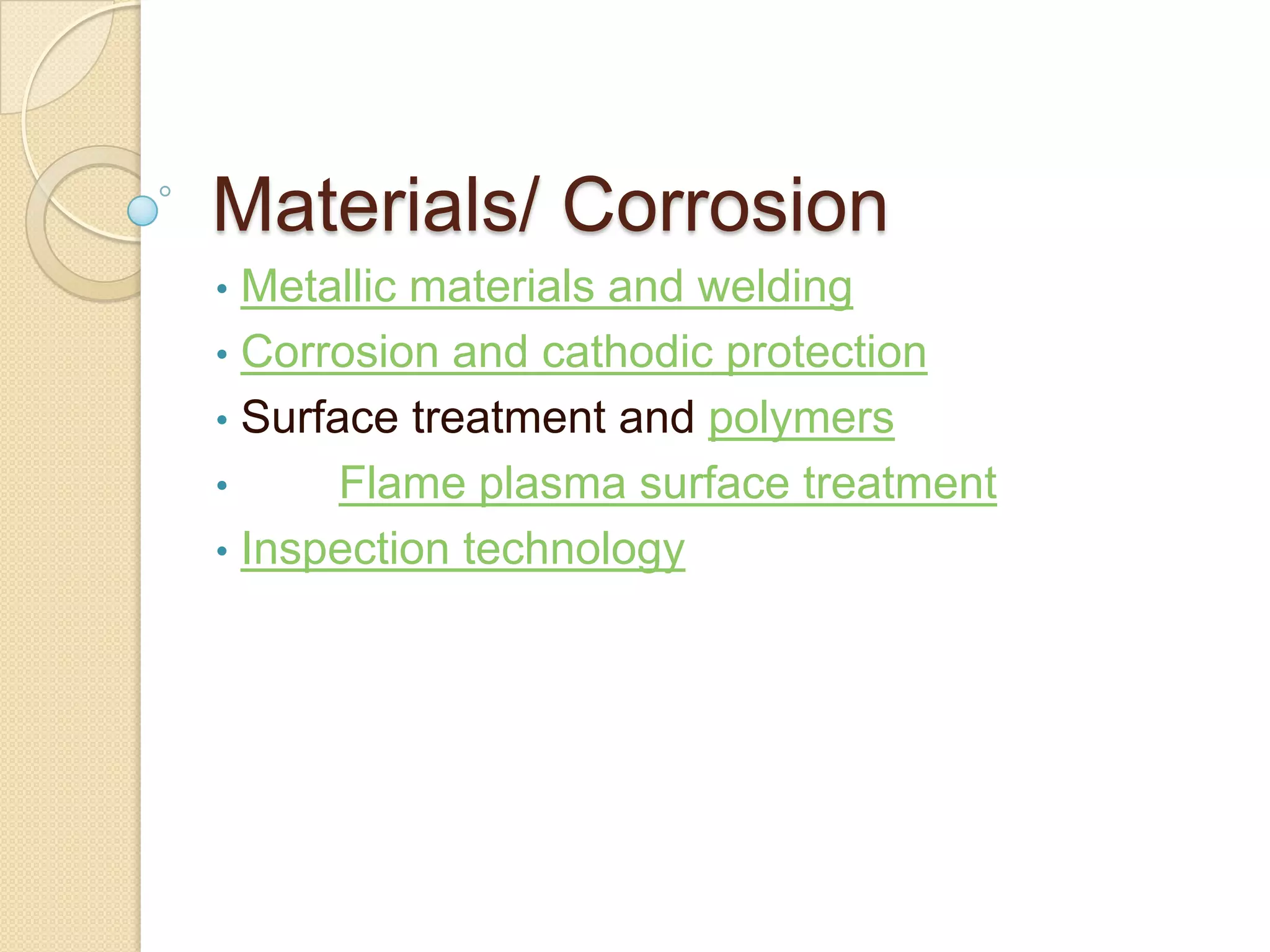 Materials & corrosion | PPTX