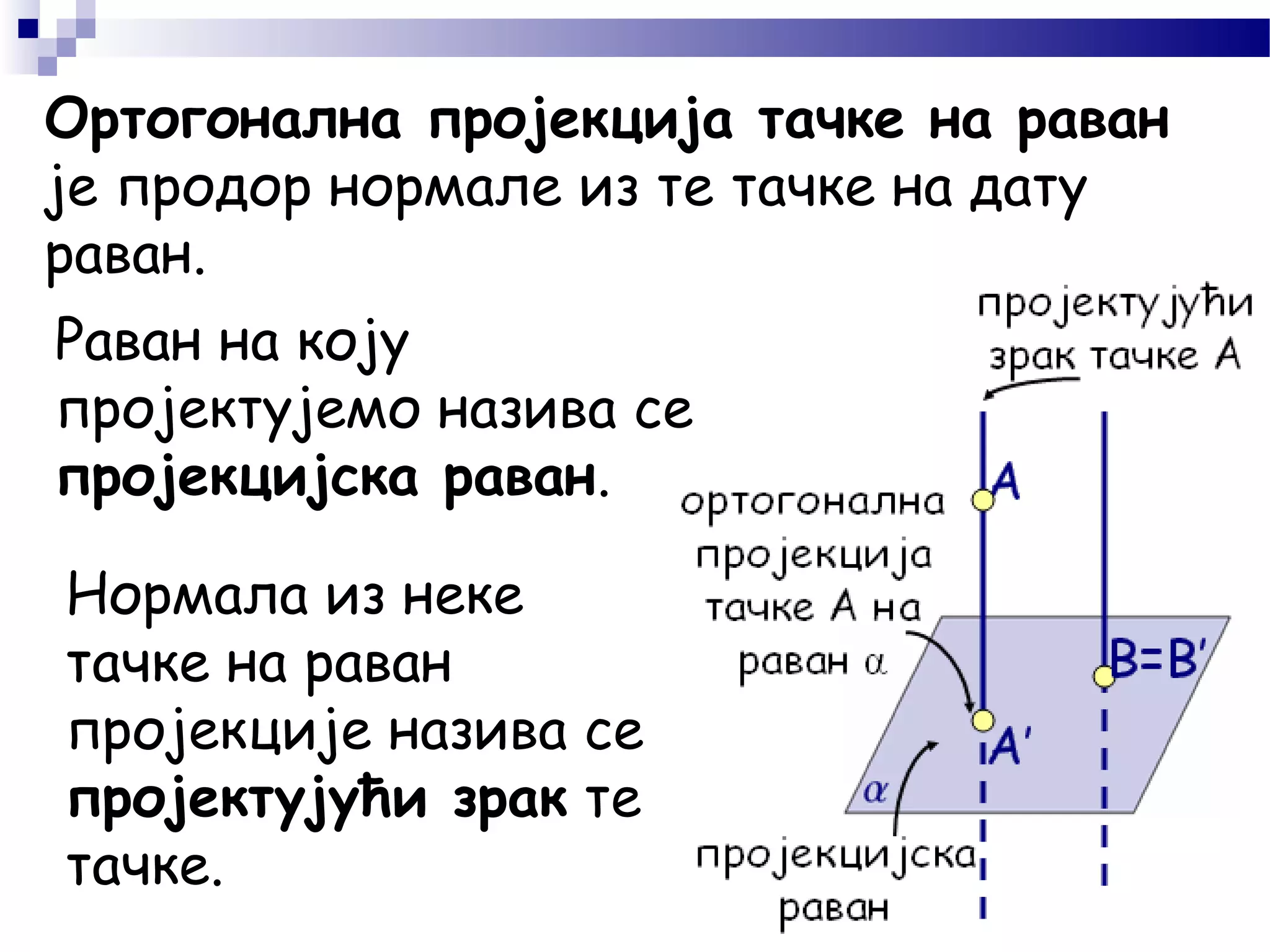 VIII razred - Tacka, prava, ravan | PPT
