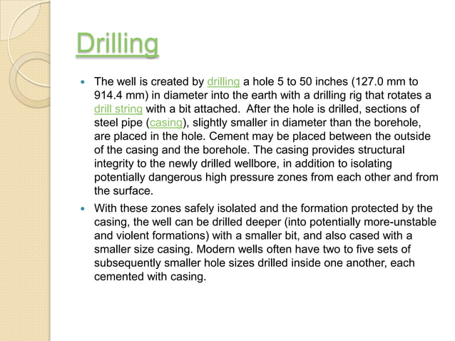 Mechanical & drilling | PPT