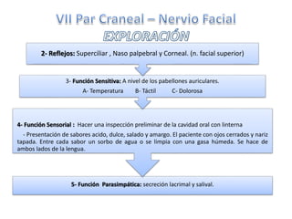 VII par craneal o nervio facial | PPTX