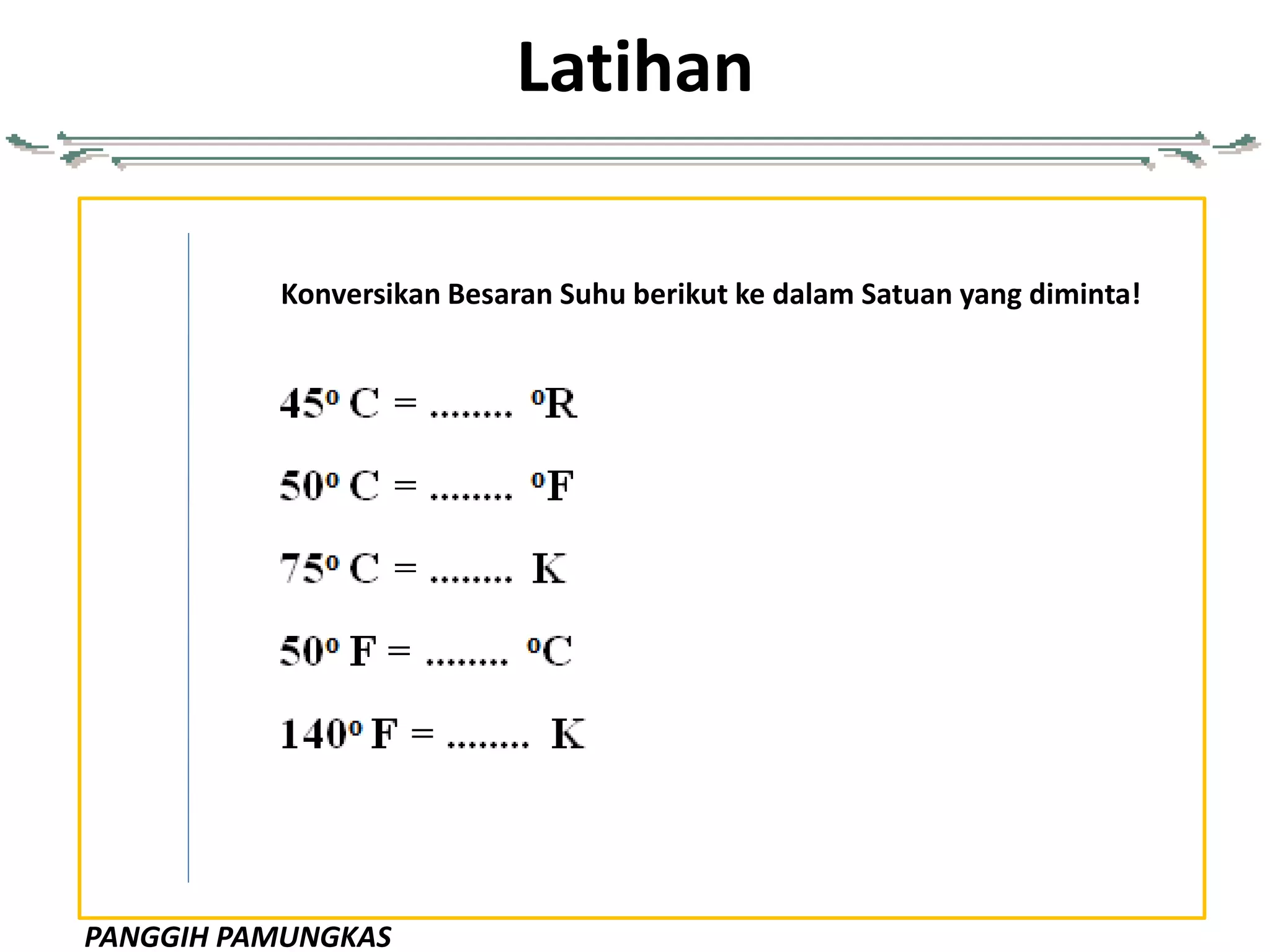 Kelas vii suhu | PPTX
