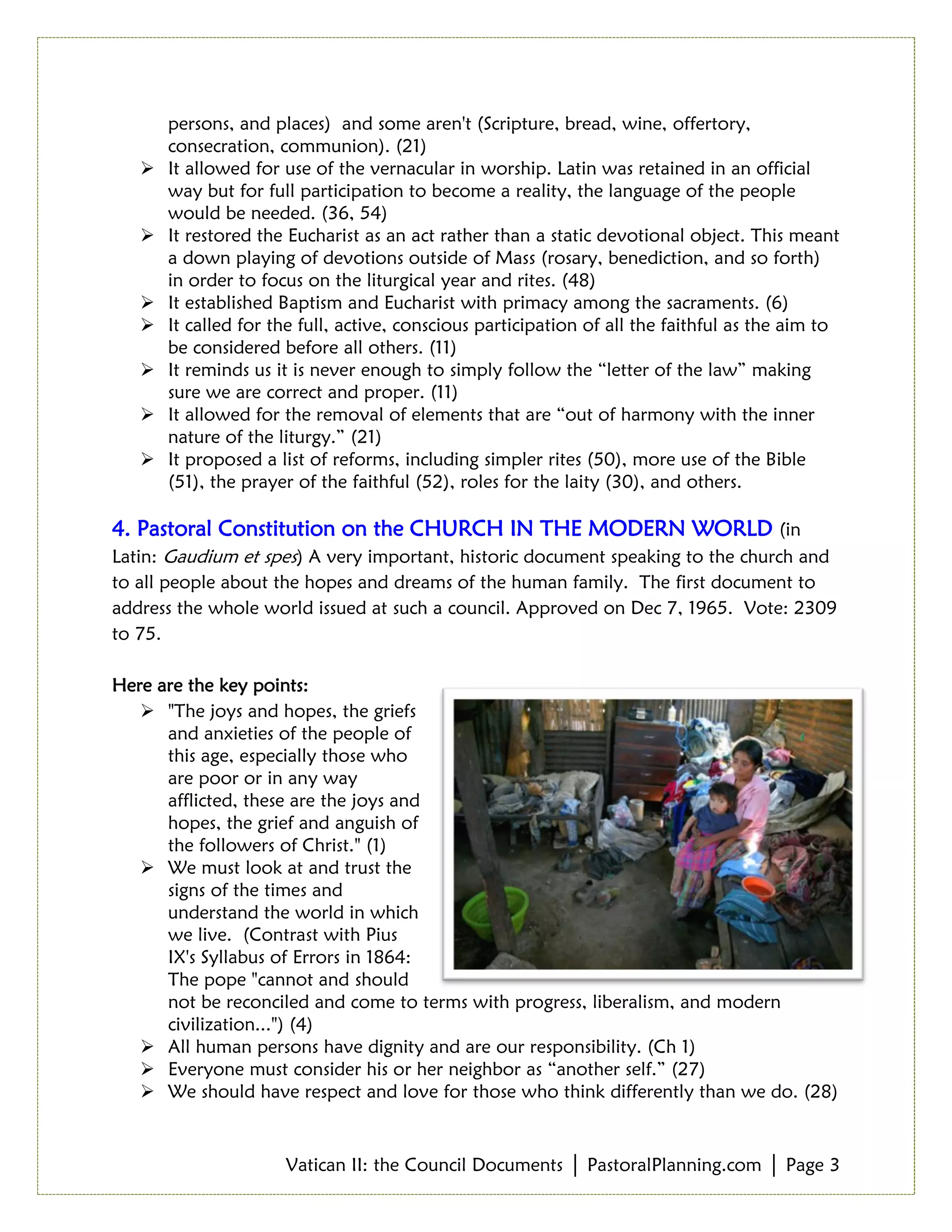 Vii summary of vatican ii documents | PDF
