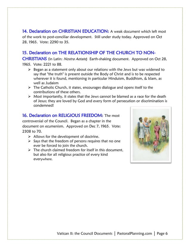 Vii summary of vatican ii documents | PDF