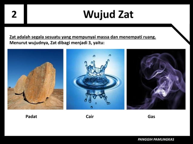 Kelas vii zat dan wujudnya | PPT
