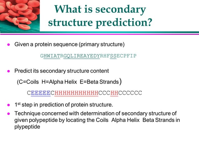 Secondary Structure Prediction of proteins | PDF