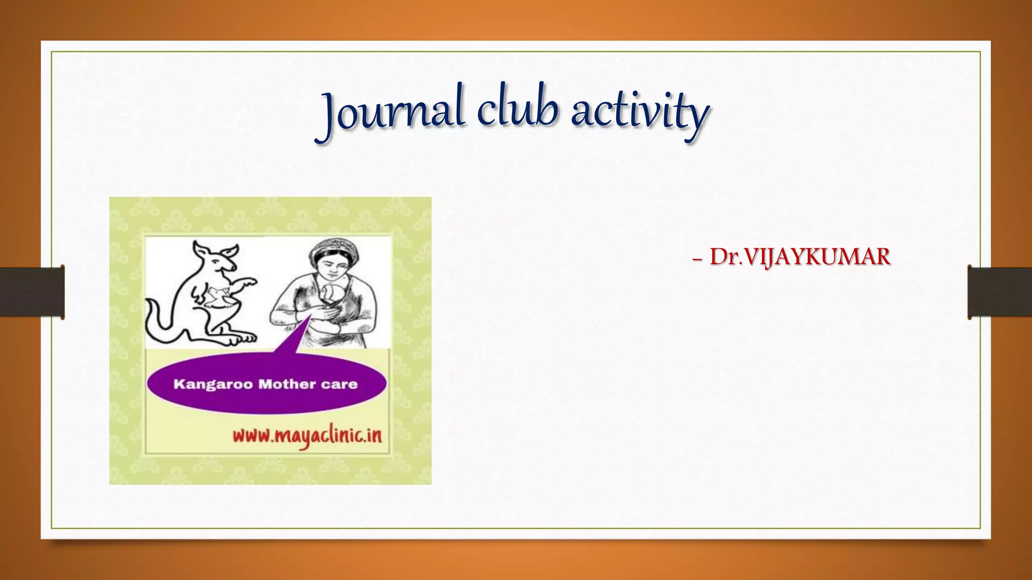 JOURNAL CLUB ACTIVITY | PPTX