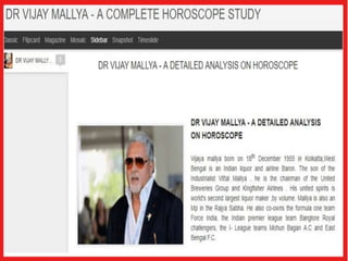 VIJAY MALLYA- A Complete Horoscope Study. | PPTX | Hinduism | Religion & Spirituality