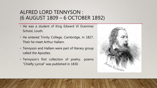 Major Poets of Victorian age | PPTX