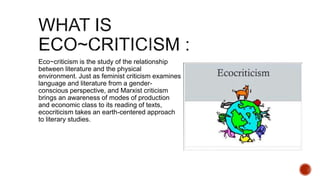 Eco~criticism | PPTX