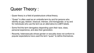 Queer Theory | PPTX