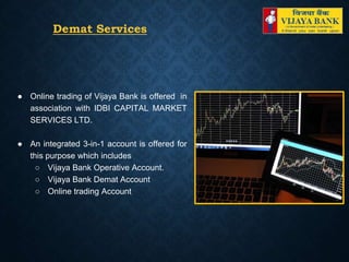 Vijaya bank's merchant banking activities | PPT