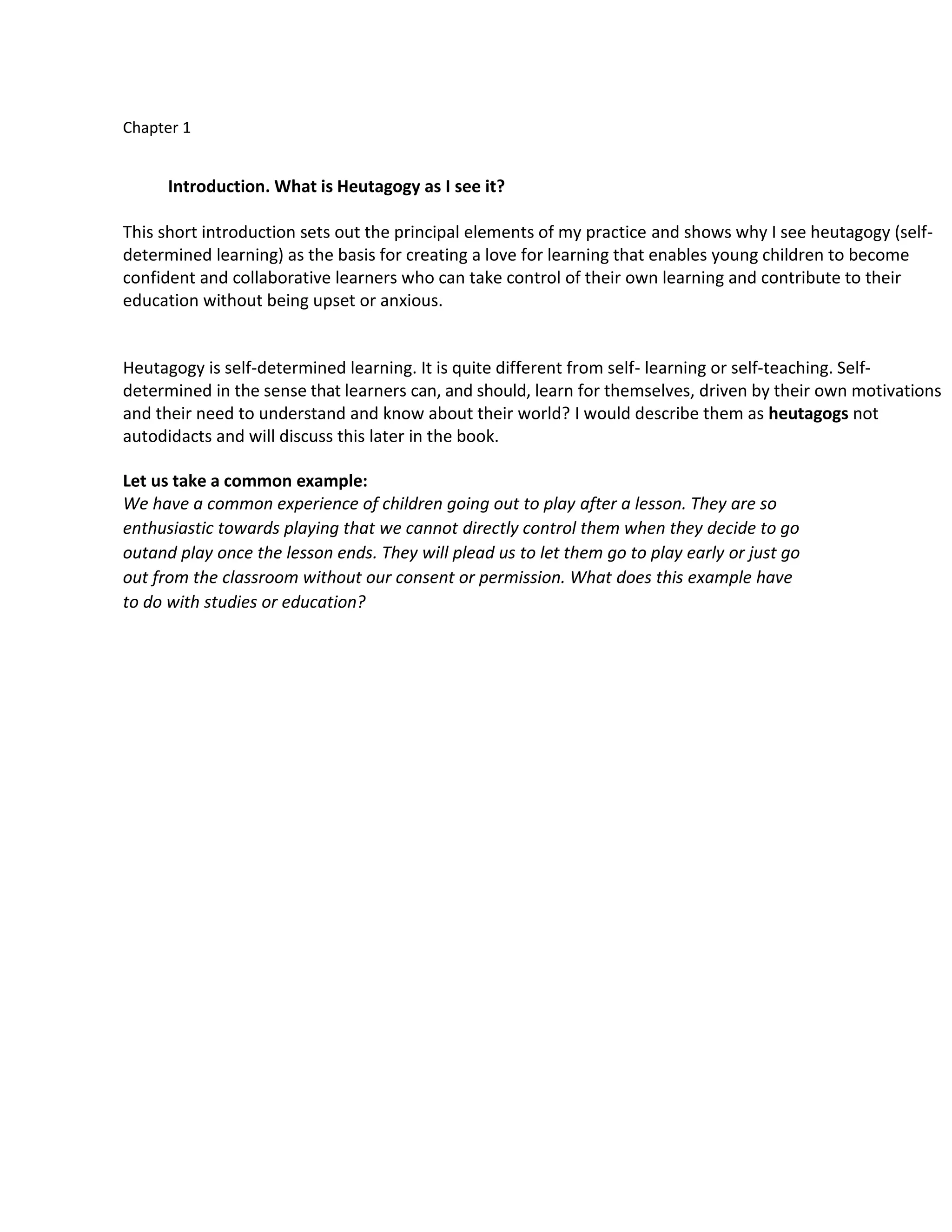 Heutagogy for Primary Schools | PDF