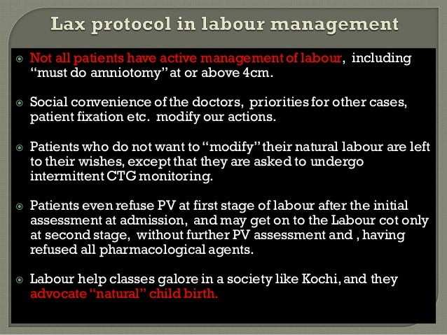 Vijayalakshmi Pillai Labor Room Protocols