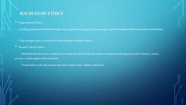 Sources of business ethics | PPTX | Business | Business and Finance