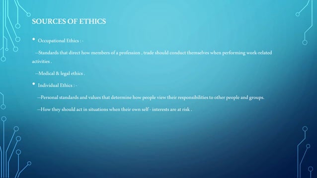 Sources of business ethics | PPTX | Business | Business and Finance