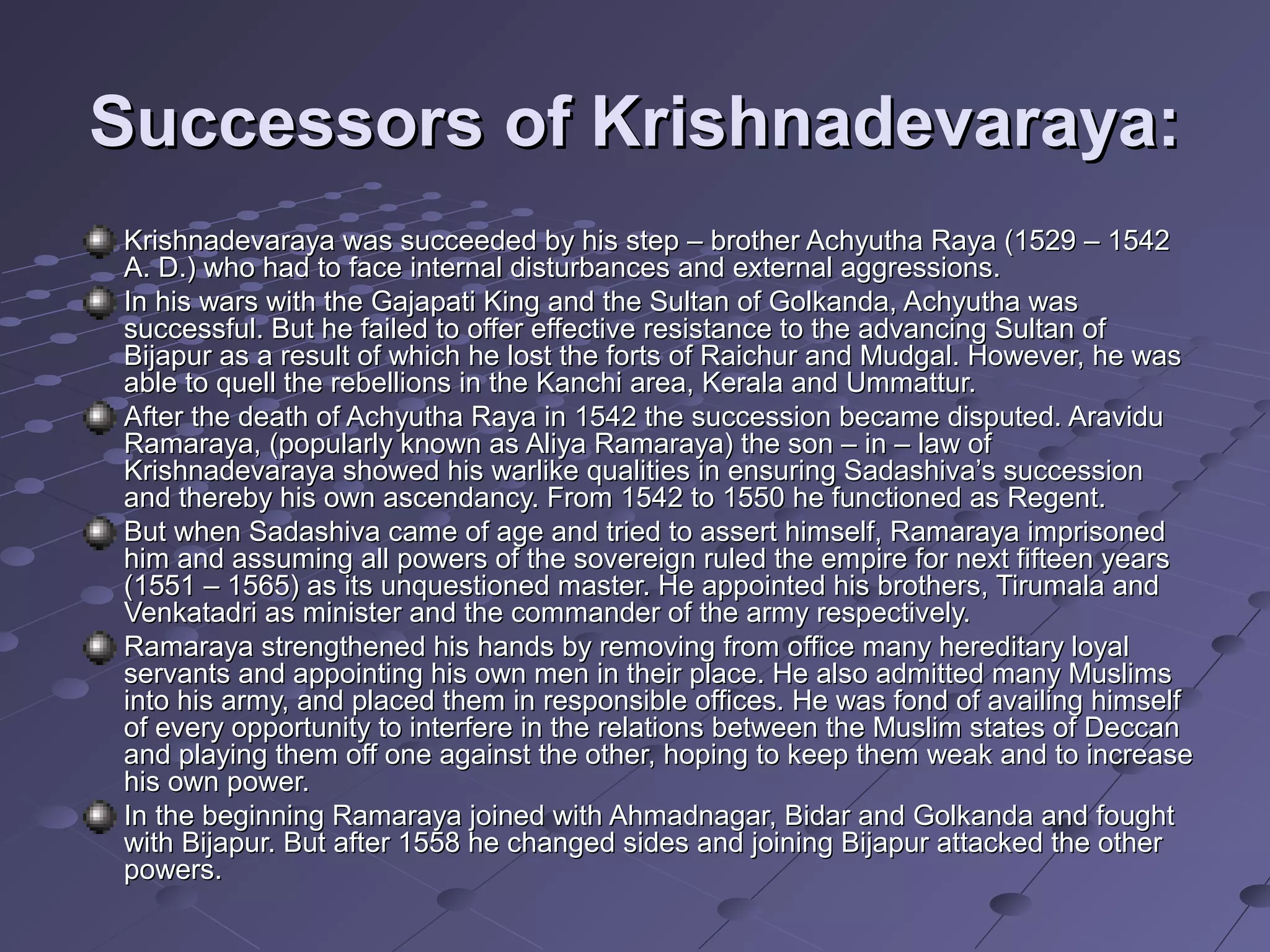Vijayanagar dynasty By Kalyan S Patil | PPT