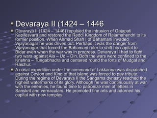 Vijayanagar dynasty By Kalyan S Patil | PPT