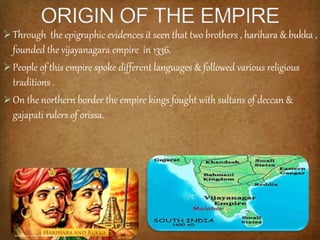 VIJAYANAGARA EMPIRE PPT BY GAURI NANDA CLASS XII.pptx