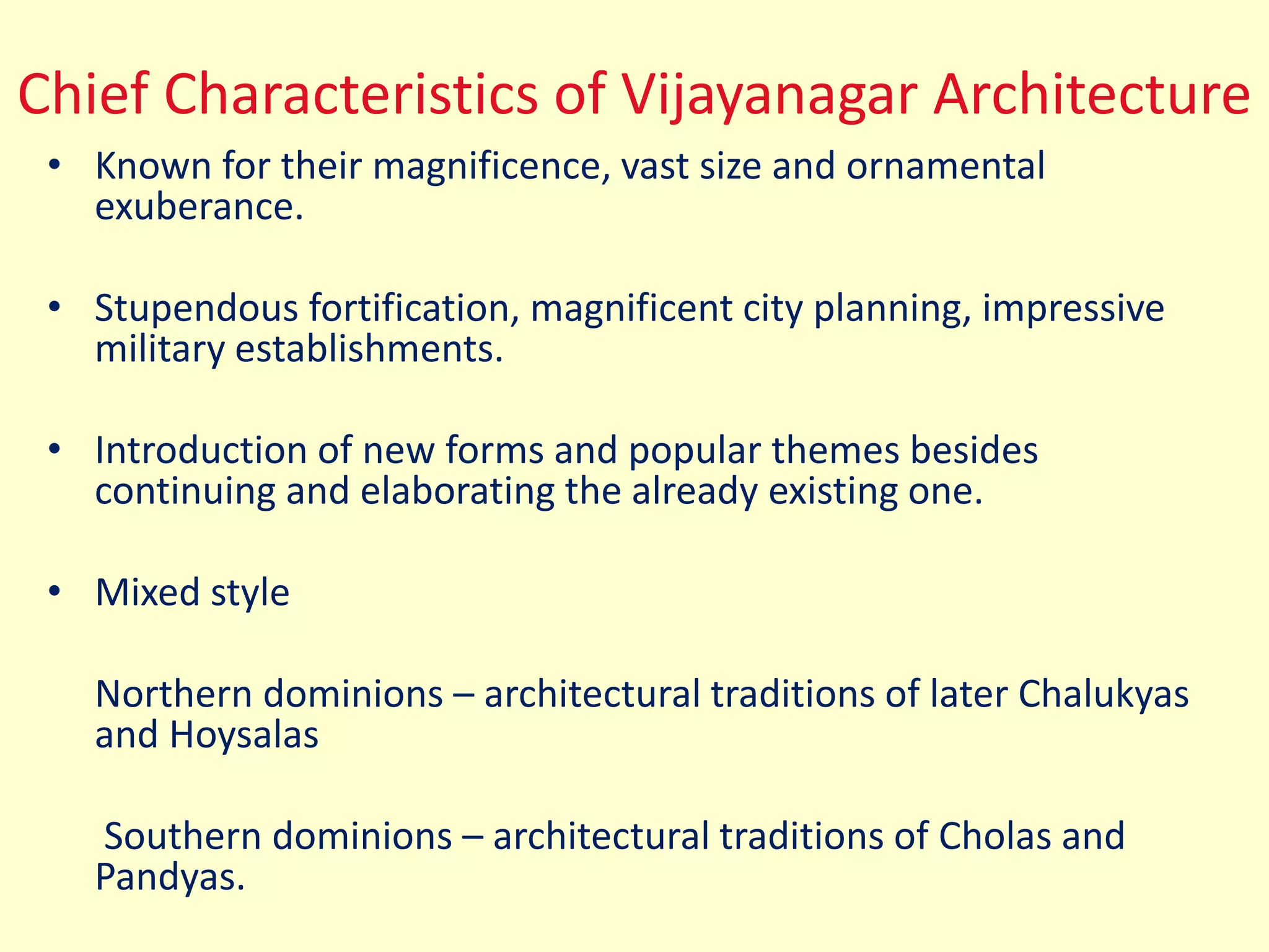 Vijayanagar Architecture | PPTX