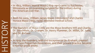 Mayo Clinic:A brief overview | PPTX