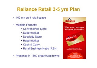 Vijay kumar reliance retail presentation | PPT