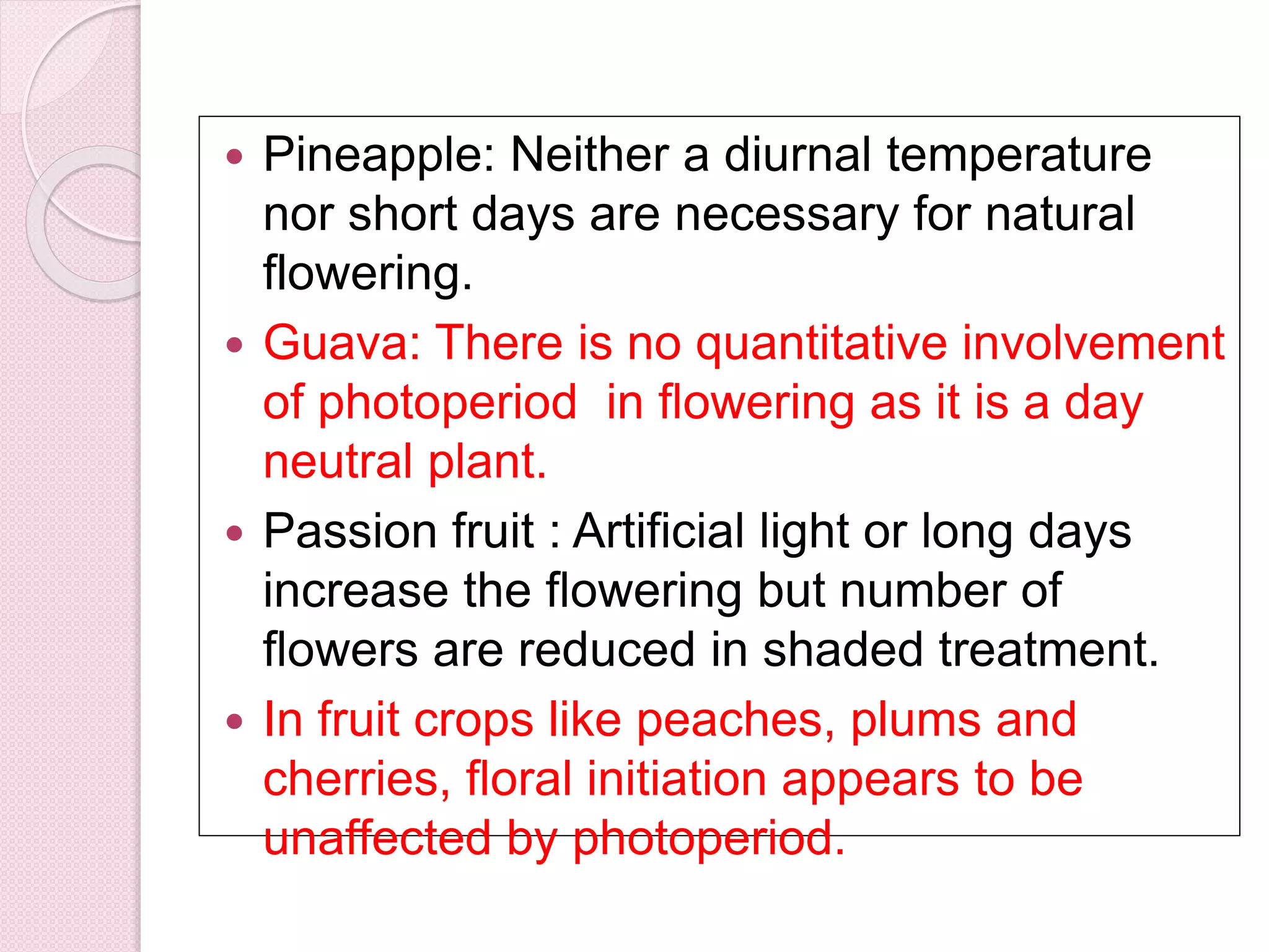 Physiology of flowering, photoperiodism | PPTX