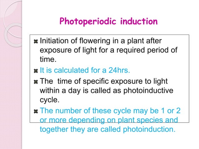 Physiology of flowering, photoperiodism | PPTX