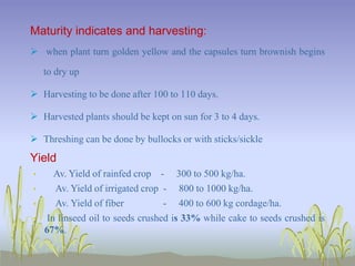 linseed crop | PPTX