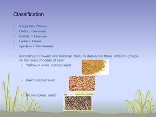 linseed crop | PPTX