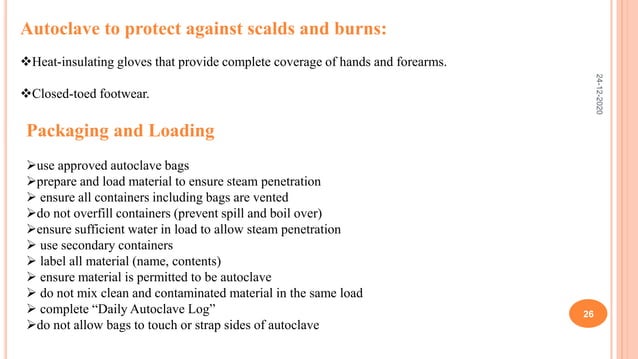 Qualification Of Autoclave | PPTX | Infectious Diseases | Diseases and ...